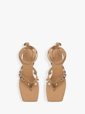 Christopher Esber Memento Charm Flip Flop Heel - Amber
