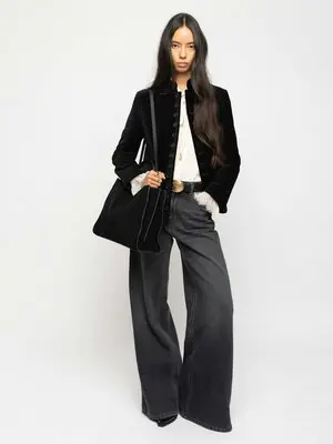 Zadig&Voltaire Vallo Velvet Jacket - Black