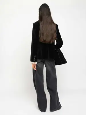 Zadig&Voltaire Vallo Velvet Jacket - Black