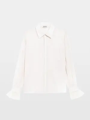 Zadig&Voltaire Thely Silk Shirt With Lace Cuffs - Ecru