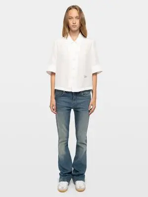 Zadig&Voltaire Telmy Silk Shirt With Bow Detail Cuffs