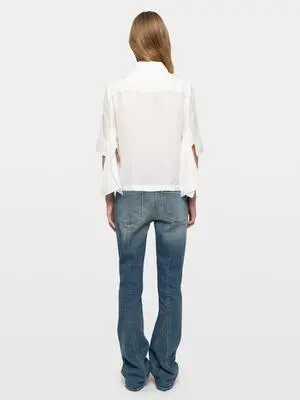 Zadig&Voltaire Telmy Silk Shirt With Bow Detail Cuffs
