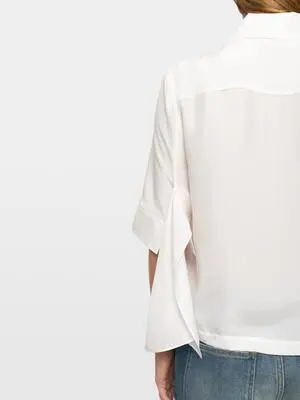 Zadig&Voltaire Telmy Silk Shirt With Bow Detail Cuffs