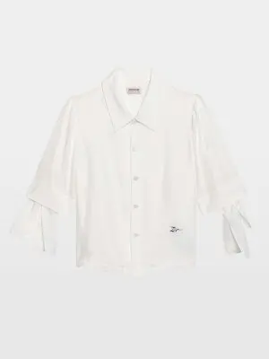 Zadig&Voltaire Telmy Silk Shirt With Bow Detail Cuffs - Judo