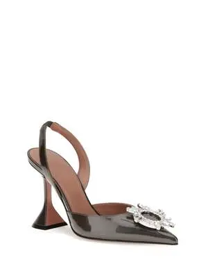 Amina Muaddi Begum Patent Leather Pumps