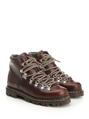 Paraboot Avoriaz Leather Lace-up Boots - Gray