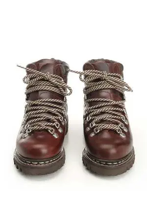Paraboot Avoriaz Leather Lace-up Boots - Gray