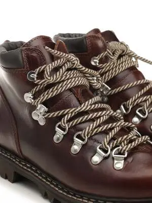 Paraboot Avoriaz Leather Lace-up Boots - Gray