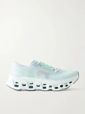 On Cloudmonster Rubber-trimmed Mesh Sneakers - Blue