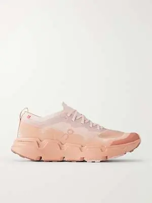On Cloudsoma Rubber-trimmed Stretch Recycled-knit Sneakers - Pink