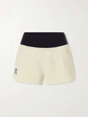 On Volt Crinkled-shell Shorts - Cream