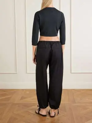 SKIMS Refined Knit Cropped Ribbed Stretch-jersey Cardigan