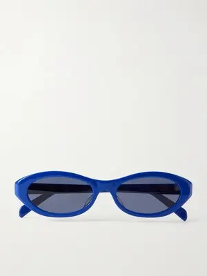 Celine Triomphe Mini Oval-frame Sunglasses