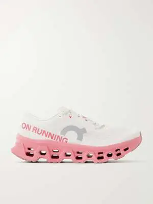 On Cloudmonster 3 Fabric-knitted Performance Sneakers - Pink