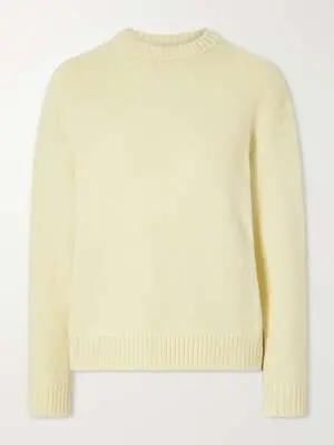 JIL SANDER Cashmere And Wool-blend Sweater - Cream