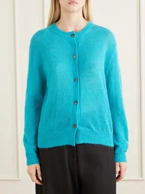 Studio Nicholson Callen Knitted Cardigan - Blue