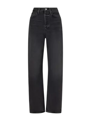 AGOLDE Vintage Loose High-rise Straight-leg Jeans - Black