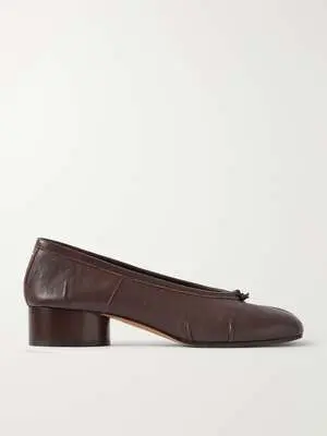 MAISON MARGIELA Tabi 30 Leather Pumps - Brown
