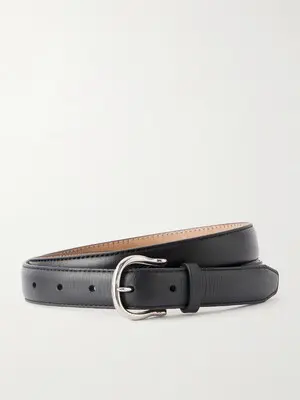 NILI LOTAN Sloane Leather Belt - Black
