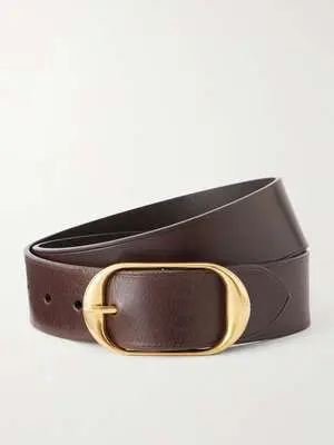 NILI LOTAN Nili Leather Belt - Chocolate