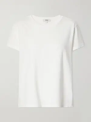 AGOLDE Adine Cotton-jersey T-shirt - White