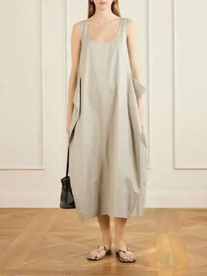 Tibi Cotton-poplin Midi Dress