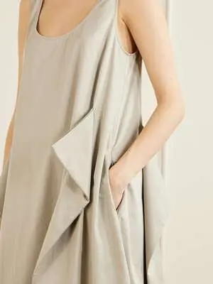 Tibi Cotton-poplin Midi Dress