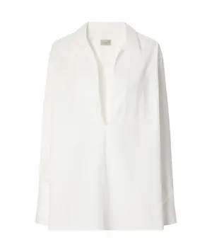Comme Si Cotton Poplin Shirt - White