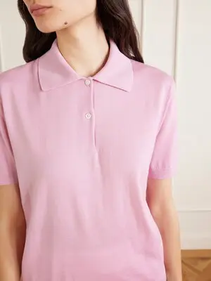 JIL SANDER Wool Knit Polo Shirt