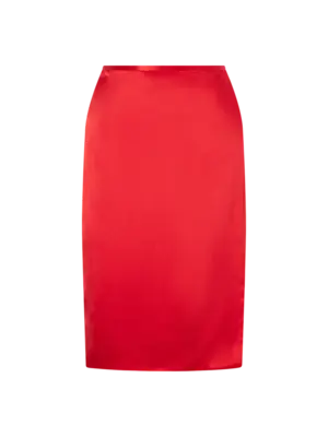 Aflalo Rixa Satin Wrap Midi Skirt