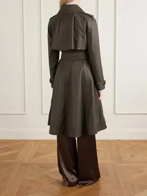 Burberry Pembury Belted Cotton-gabardine Trench Coat