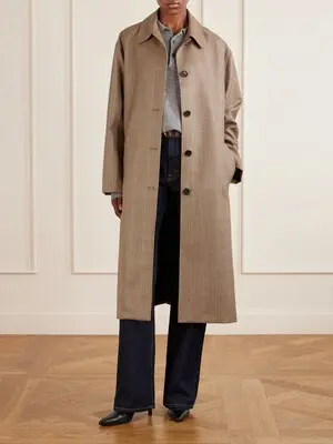 NILI LOTAN Adrien Wool Trench Coat