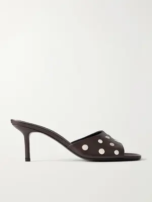 Staud Bea 67mm Studded Leather Sandals - Brown