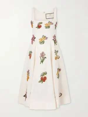 Agua Bendita Applique Day Dresses