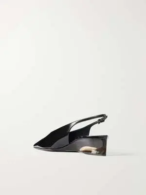 Alaïa 30 Patent-leather Slingback Pumps