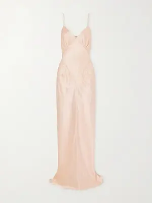 Aflalo Aire Silk-satin Maxi Dress