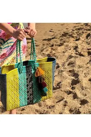 VERVE CULTURE Woven Tote Bag