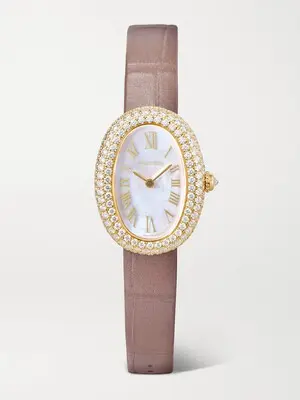 Cartier Baignoire 18k Diamond Watch - Gold