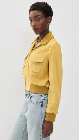 FRAME The Suede Ace Bomber Jacket