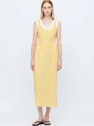 CALLAS MILANO Federica Tank Dress - Yellow