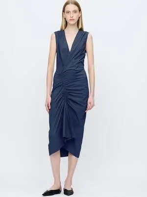 CALLAS MILANO Agnes Wrap Dress - Navy