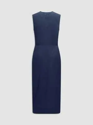 CALLAS MILANO Agnes V-neck Wrap Dress With Ruching