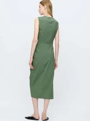 CALLAS MILANO Agnes V-neck Wrap Dress With Ruching