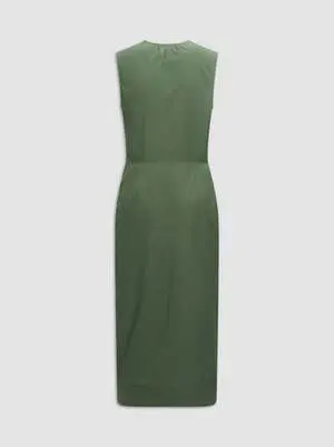CALLAS MILANO Agnes V-neck Wrap Dress With Ruching