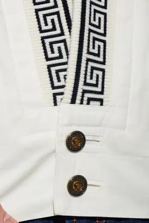 Versace Jacket With A Distinctive Greek Pattern