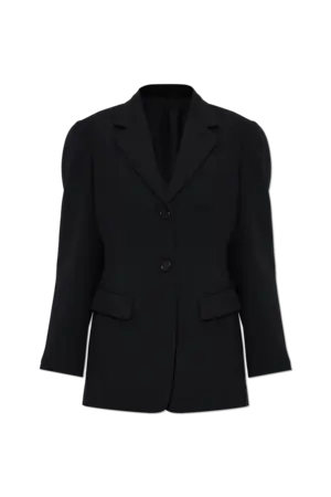JIL SANDER Wool Blazer With Notch Lapels - Black