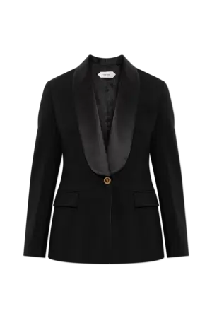 Versace Cropped Wool Blazer