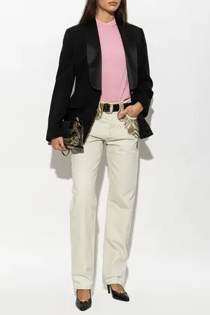 Versace Cropped Wool Blazer