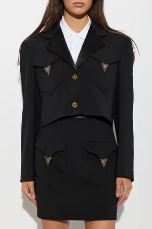 Versace Short Jacket With Appliqués
