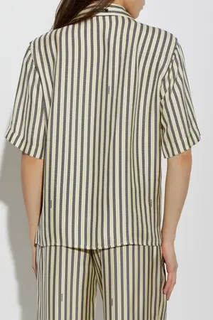 Versace Silk Shirt With "the Meandros" Print